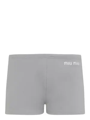 Miu Miu Polyamide Shorts - Gray