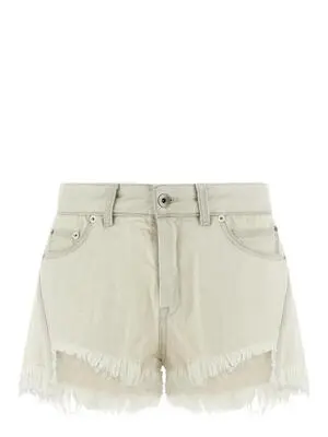 Rick Owens Bias Cutoffs Shorts - White
