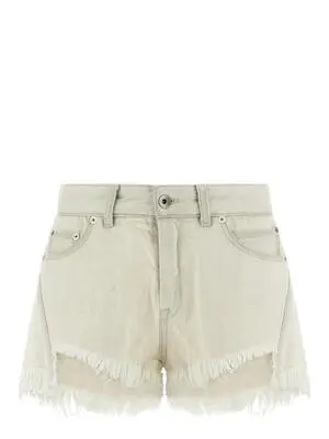 Rick Owens Bias Cutoffs Shorts - White