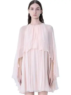 Chloé Silk Thin-strap Long Dress - Pink