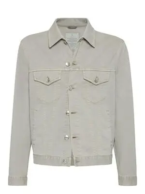 Brunello Cucinelli Denim Cotton Jacket - Multicolor