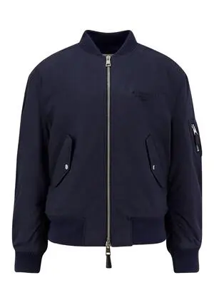 Givenchy Cotton Blend Bomber Jacket - Blue