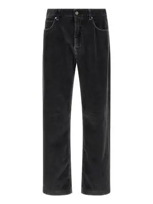 Fendi FENDI Velvet Trousers Gray