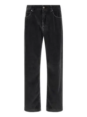 Fendi Velvet Trousers - Gray