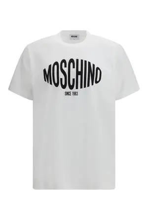 Moschino Logo Printed T-shirt - White