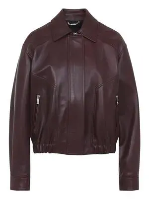 Versace Buffalo Leather Blouson - Red