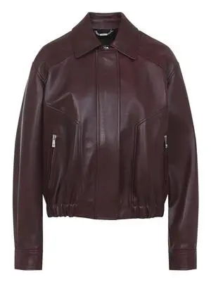 Versace Buffalo Leather Blouson - Red
