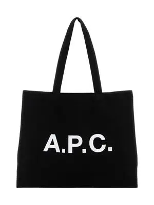 A.p.c. Canvas Diane Shopping Bag - Black