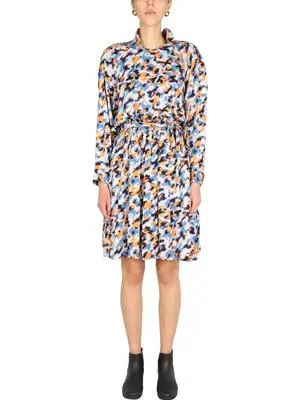 Kenzo Blurred Flowers Dress - Multicolor