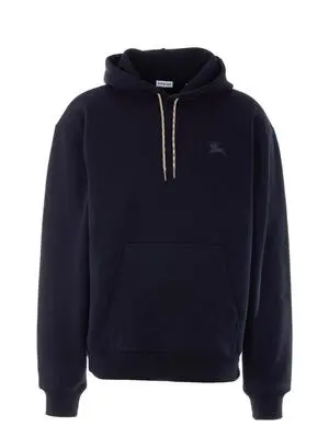 Burberry Reilly Hoodie With Check Patch - Black