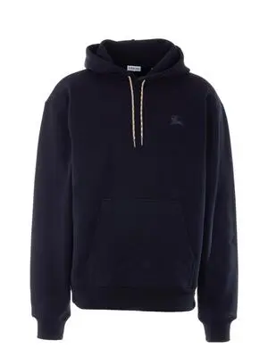 Burberry Reilly Hoodie With Check Patch - Black