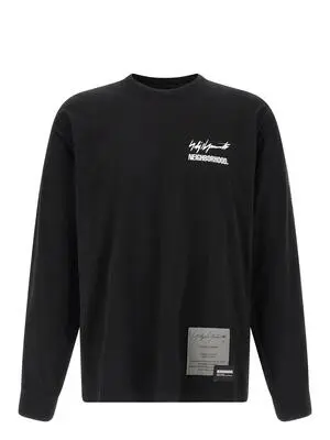 Yohji Yamamoto Nh 'ls Tee' T-shirt - Black