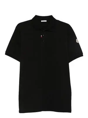 Moncler Logo Cotton Polo Shirt - Multicolor