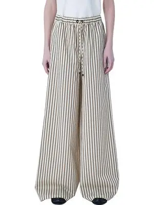 MAX MARA MAX MARA Wide-Leg Striped Trousers
