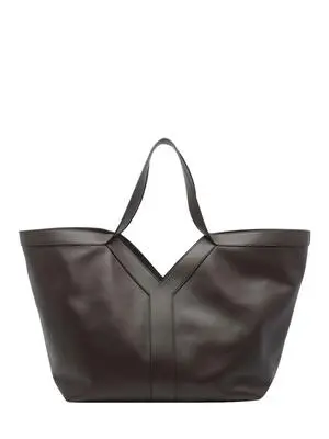 Saint Laurent Saint Laurent Y Tote Leather Bag Green