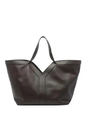 Saint Laurent Y Tote Leather Bag - Green