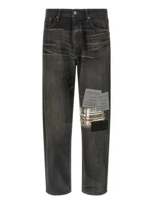 Yohji Yamamoto Savege Denim Jeans × Nh - Black