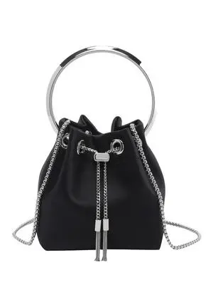JIMMY CHOO JIMMY CHOO Bon Bon Bucket Bag Black
