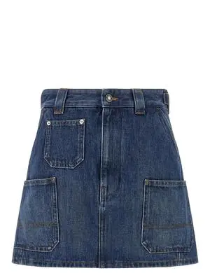 GIVENCHY GIVENCHY Cotton Denim Mini Skirt