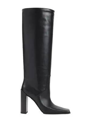 Alaïa 90 Calf Leather Knee High Boots - Black