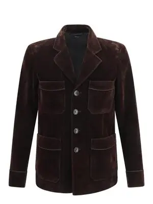 TOM FORD Cotton-blend Blazer - Brown