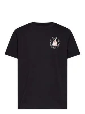 Casablanca Black Cotton Jersey Casa Way T-shirt - Multicolor