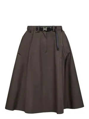 Prada Prada Technical Canvas Circle Midi Skirt Multicolor