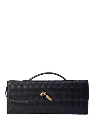 Bottega Veneta Long Andiamo Clutch - Brown