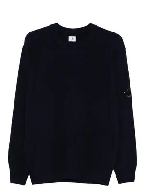 C.P. COMPANY Logo Wool Crewneck Sweater - Multicolor