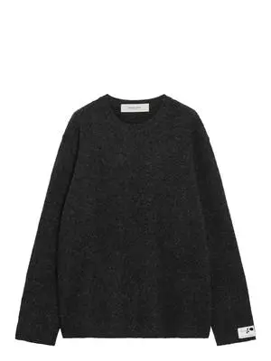 GOLDEN GOOSE Boucle Wool Sweater Gray