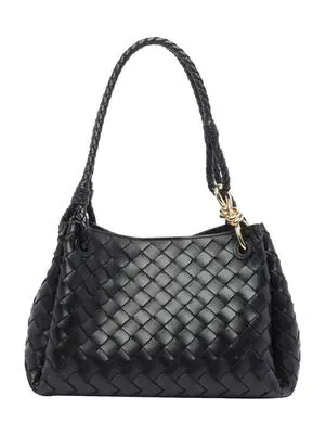 Bottega Veneta Parachute Shoulder Bag - Black