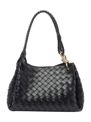 Bottega Veneta Parachute Shoulder Bag - Black