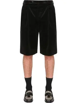 Gucci Stretch Velvet Shorts - Black