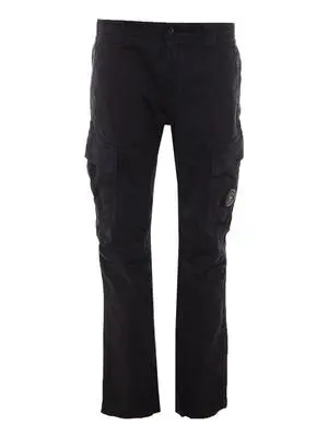 C.P. COMPANY Stretch Sateen Cargo Pants - Blue