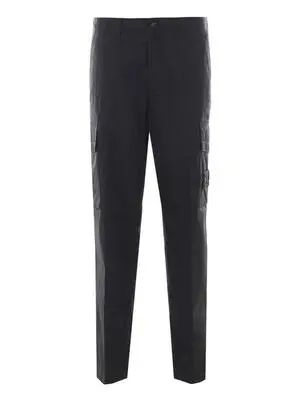 Stone Island STONE ISLAND Ghost Logo Cargo Trousers Black