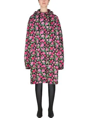 Balenciaga Coat With Floral Pattern - Pink