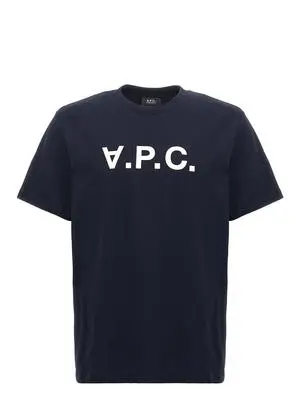 A.p.c. A.P.C. Men 'Vpc' T-Shirt Blue