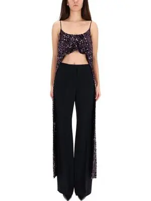 Rabanne Sequined Camisole Top - Purple