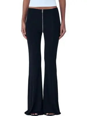 Alexander Wang High-rise Flared Trousers - Black