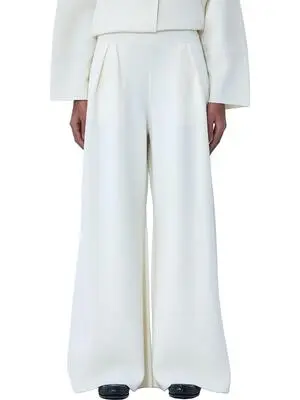 Max Mara Ribbed Knit Pants - White