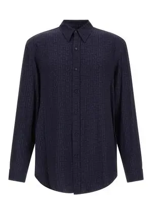 Balmain Jacquard Monogram Shirt - Blue
