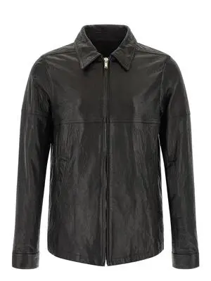 Rick Owens Brad Leather Jacket - Black