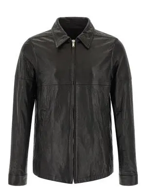 Rick Owens Brad Leather Jacket - Black