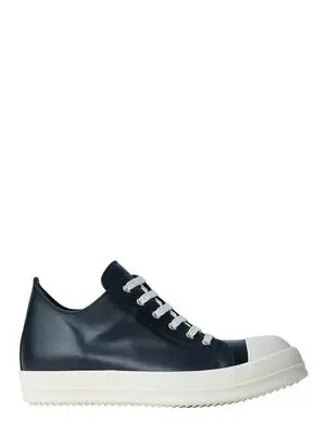 Rick Owens RICK OWENS Leather Low-Top Sneakers Black