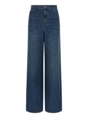Chloé Palace Leg Denim Jeans - Blue