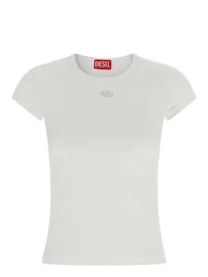 DIESEL® T-angie-od Stretch Cotton Jersey T-shirt - White