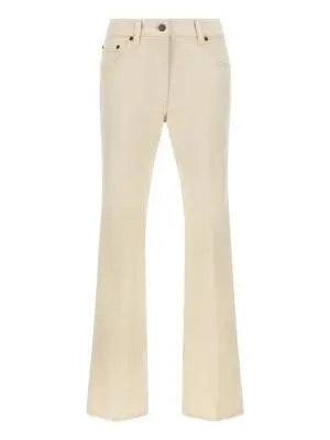 Valentino Garavani Vgold Denim Jeans - Cream