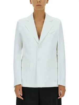 Bottega Veneta Single-breasted Jacket - White