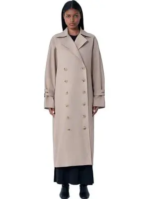 TOTEME Signature Trench Coat - Cream