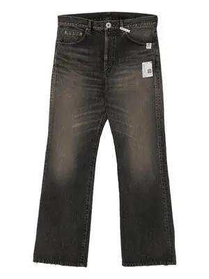Mihara Yasuhiro Denim Regular And Straight-leg Jeans - Black